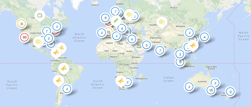 Motionographer® VFX World Map