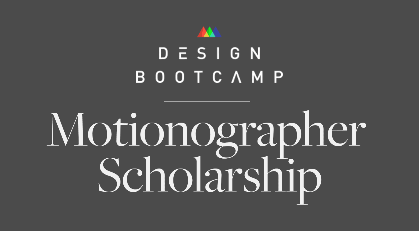 Motionographer® Motionographer Scholarship: School of Motion Design ...