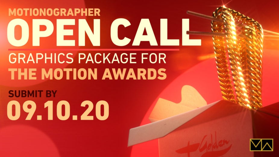 Motionographer® Open Call: The Motion Awards GFX Package